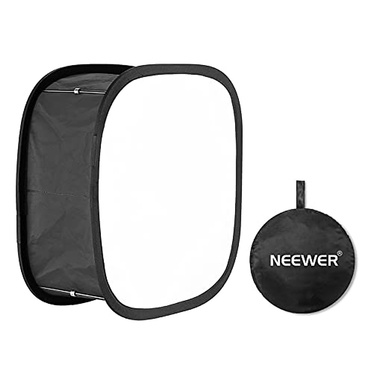 NEEWER LED Panel Light Softbox for 480 LED Light - Outer 16.3" x 6.5", Inner 9.1" x 8.7", Foldable Light Diffuser with Black Rim Strap Attachment and Bag for Photo Studio Portrait Video Shooting