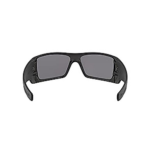 Oakley Men's OO9101 Batwolf Rectangular Sunglasses, Matte Black Ink/Black Iridium Polarized, 27 mm