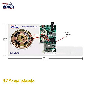 EZSound Module for DIY Audio Cards - Easy to Record - 120 Seconds Recording - High Sound Quality