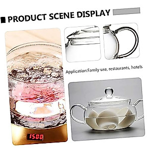 Nonstick Saucepan 1pc Instant Noodle Bowl Ovens Coffee Server Sauce Pan Sets Glass Milk Pan Teapot Warmer Set Glass Kitchen Pot Bowl Food Storage Bowl Instant Noodle Pot Salad