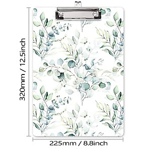 Hongri Cardboard Clipboard, Fashion Design Letter Size Wooden Clipboards, Cute Custom Pattern, A4 Standard Size 9" x 12.5", Office Supply, School Supply, Back to School, Leaf