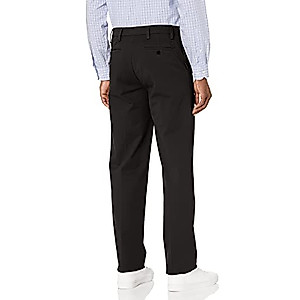 Dockers Men's Classic Fit Workday Khaki Smart 360 Flex Pants (Standard and Big & Tall), Black, 40W x 30L
