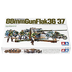 Tamiya Models German 88mm Gun Flak 36.37 Model Kit