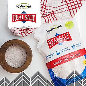 Redmond Real Salt - Ancient Fine Sea Salt, Unrefined Mineral Salt, 26 Ounce Pouch (2 Pack)