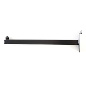 12" Square Faceout Display Attaches to Slatwall - Used for Displaying Clothing, Accessories and Housewares (Quantity 5) (5, Black)