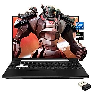 ASUS TUF Dash Gaming Laptop - 15.6" FHD 144Hz Display, Intel Core i7-12650H Processor (10 Core), NVIDIA GeForce RTX 3070, 64GB DDR5 RAM, 2TB SSD, Wi-Fi6, Backlit Keyboard, Windows 11 Home