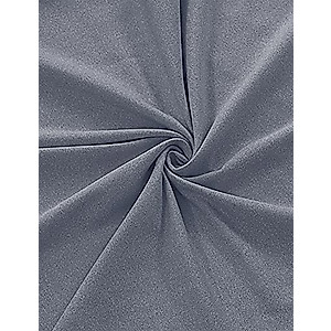 MISS FORTUNE Women's Yoga Tops Short Sleeve Active Wear Dry Fit Shirts Fashion Plus Size Workout Clothing Loose Grey XL