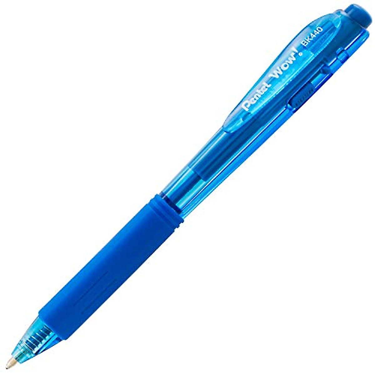Pentel WOW! Ballpoint Pen, (1.0mm) Med. line, Blue Ink, 60-pk Canister (BK440PC60C)