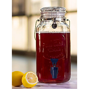 Hgzaccompany Replacement Cooler Faucet Water Bottle Jug,Water Dispenser Tap Set,BPA-Free Plastic Spigot Spout Water Beverage Lever Pour Dispenser Valve,Water Crock Tap (2 Blue)