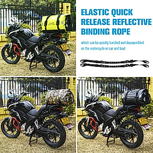 WILD HEART Waterproof Motorcycle Duffel Bag PVC500D With Rope Straps and Inner Pocket 40L 66L 100L for Kayaking, Camping, Boating,Motorcycle