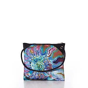 Sea Bags Recycled Sail Cloth Multicolor Nautilus Slim Crossbody Bag Crossbody Bags for Women Travel Purse