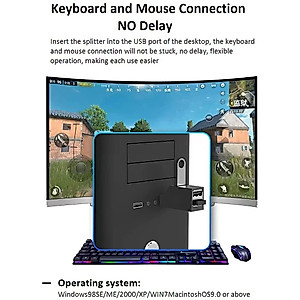 BIANTI USB Hub Splitter 3 Ports Super Speed 5Gbps Extender, 3.0 A Adapter with Lanyard and Safety Helmet, for MacBook Pro/Air, PS4, Laptop, PC, Surface Pro, iMac, Mobile HDD, Keyboard, Mouse