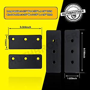 Huthbrother 302565MA 327072MA Snow Thrower Paddle & Hardware, Compatible with Craftsman Murray 57121MA 1687312SM, for Craftsman Machines 20" 21" or 22" Snowblower