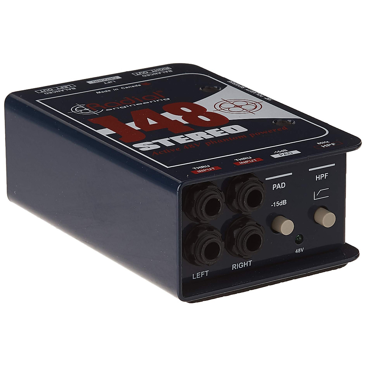 Radial J48 Stereo 2-Channel Active Instrument Direct Box