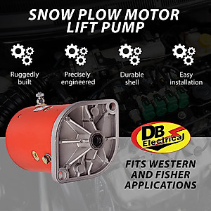 DB Electrical 430-22003 Snow Plow Motor Compatible With/Replacement For Western & Fisher Snow Plow Applications, 46-2473 46-2584 46-3618, MKW4009 1981-Up 1306415 M4-3499-00 A5819AM