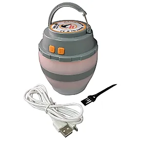 GoGreen Power (GG-ZAPPY) Zappy Rechargeable Lantern with Built in Bug Zapper, USB Rechargeable Lantern, 330 Lumens, Orange