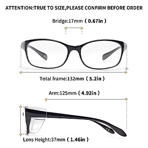 LianSan Anti Fog Safety Goggles for Nurses, Side Shields Lab Goggles, PPE Protective Safety Glasses for Women Men Blue