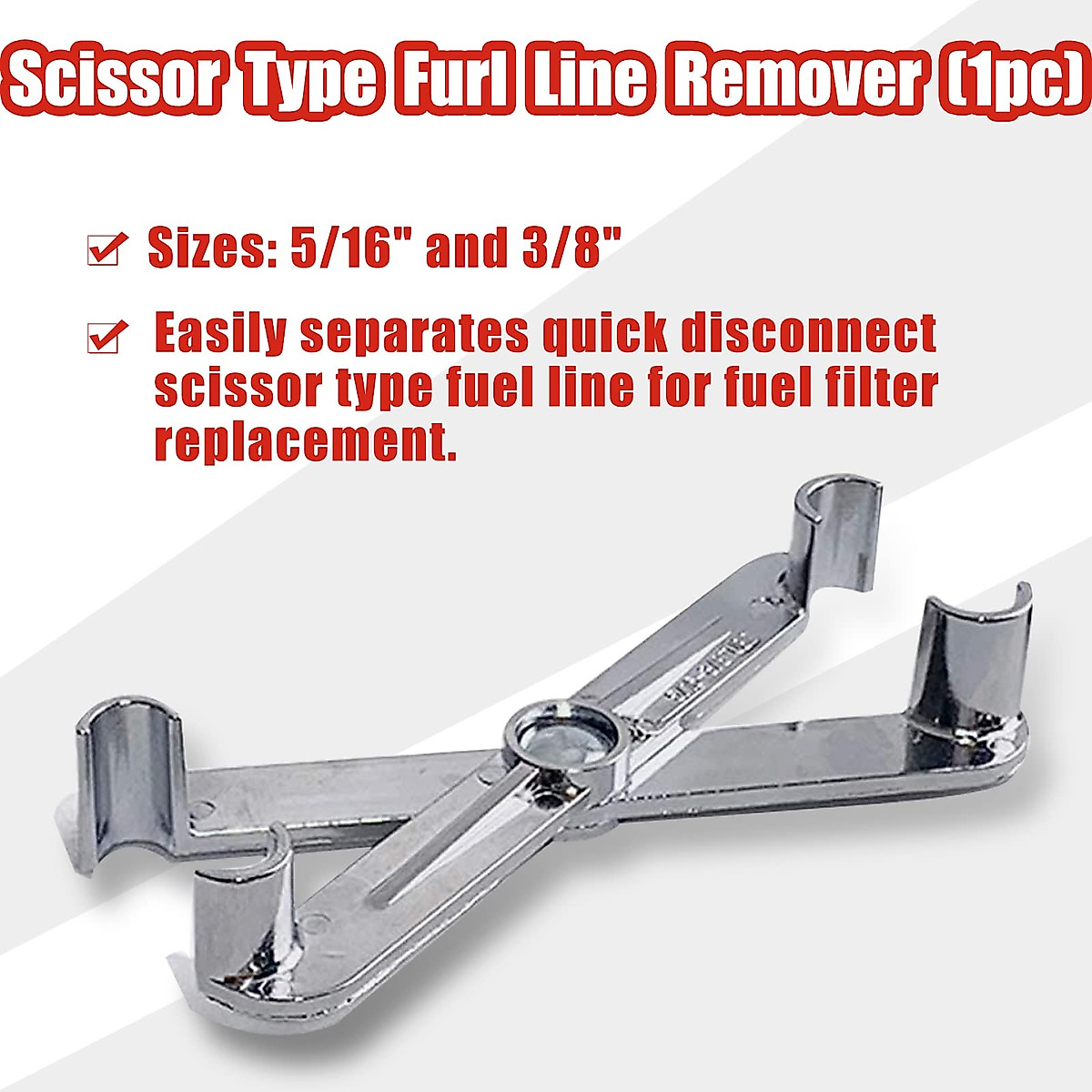 Fuel Line Disconnect Tool Set - Master Quick Disconnect Tool for AC Fuel Line System, Red