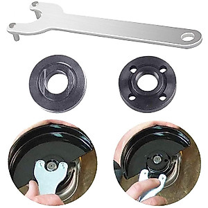 Homhelar Grinder Flange Angle Wrench Spanner Metal Lock Nut for Dewalt Makita 193465-4 Bosch Black & Decker Ryobi 4.5" 5" 5/8-11
