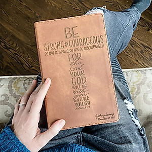 Hand Lettered and Laser Engraved NIV Passaggio Bible, Brown, Custom Name Engraving Available, Personalized Gift for Wedding, Baptism, Graduation or Birthday