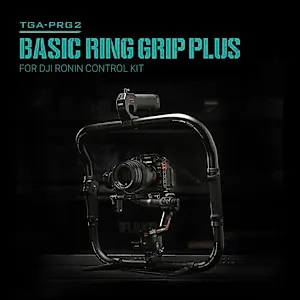 Tilta Basic Ring Grip Plus Compatible with DJI Ronin RS3 Pro/ RS4/ RS4 Pro | Improved Stability | Aluminum Alloy | Wireless Control | Continuous Power | TGA-PRG2 (Basic Ring Grip Plus -Control Kit)
