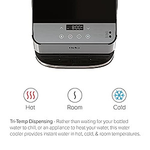 Brio 700 Series Moderna 3-Stage Touch-Less Countertop Bottle-Less POU Tri-Temperature Digital Water Cooler Dispenser