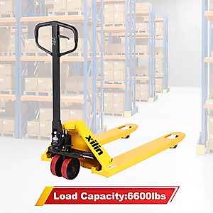 Xilin Pallet Truck, Manual Pallet Jack Truck 6600lbs Capacity Pallet Truck 27" Wx48 L Forks Standard Pallet Jack Truck