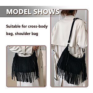 Lanpet Women’s Tassel Faux Suede Leather Hobo Cross Body Chain Shoulder Bag Satchel
