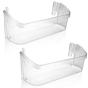240323002 Refrigerator Door Bin Shelf Compatible with Frigidaire, Replacement Part AP2115742 PS429725 Clear Refrigerator Side Bottom Shelf (2 Pack)