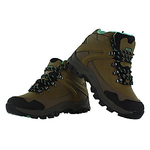 Pacific Trail Rainier Jr Hiking Boots Kids Shoe Size 3.5, Color: Beige/Khaki