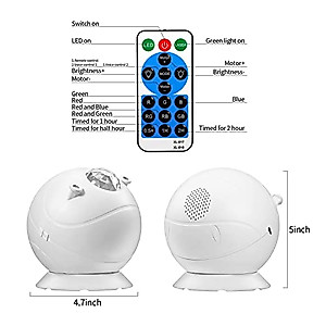 ZBYOvO Galaxy Projector,Star Projector,Nebula Night Light Projector with Remote Control, Bluetooth Music Speaker for Bedroom/Party/Home Decor, Auto-Off Timer, Christmas Gift for Kids & Adults