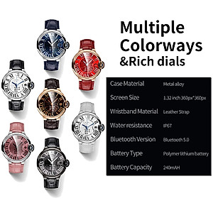 Loluka Smart Watch for Men Women Make Answer Call Heart Rate Sleep Tracker IP67 Waterproof Fashion Smartwatch Pedometer Calorie Counter Watch for Android iOS Phones