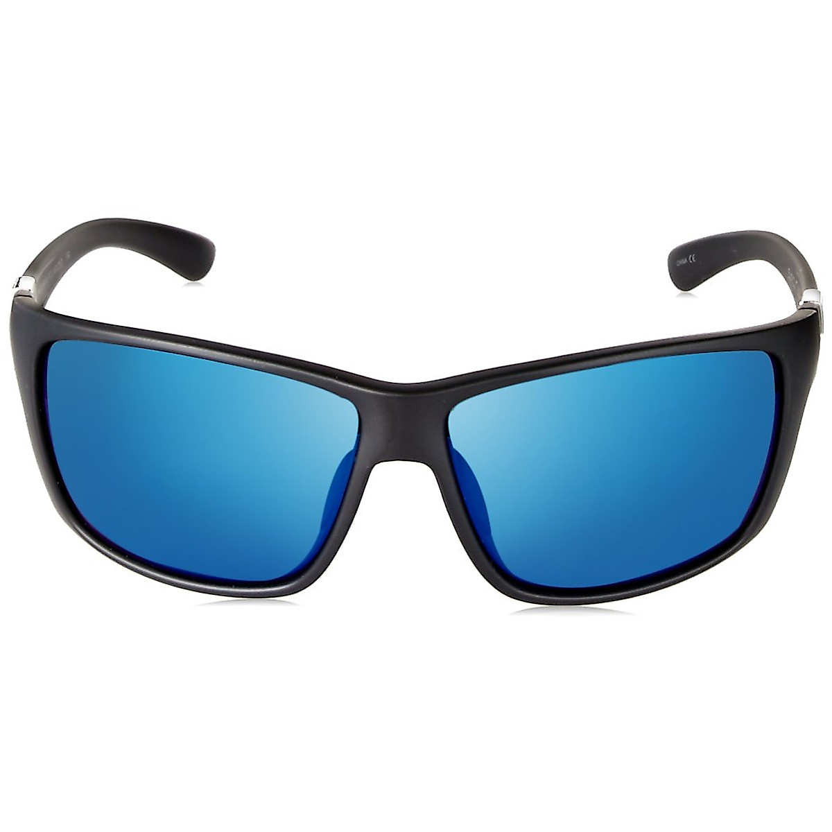 Suncloud Councilman Polarized Sunglasses, One Size, Matte Black/Polarized Blue Mirror