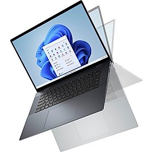 Dell Inspiron 16 2-in-1 2023 Business Laptop 16" FHD+ IPS Touchscreen 6-Core AMD Ryzen 5 7530U 16GB LPDDR4 1TB SSD AMD Radeon Graphics Wi-Fi 6 Backlit Keyboard Fingerprint Windows 11 Home