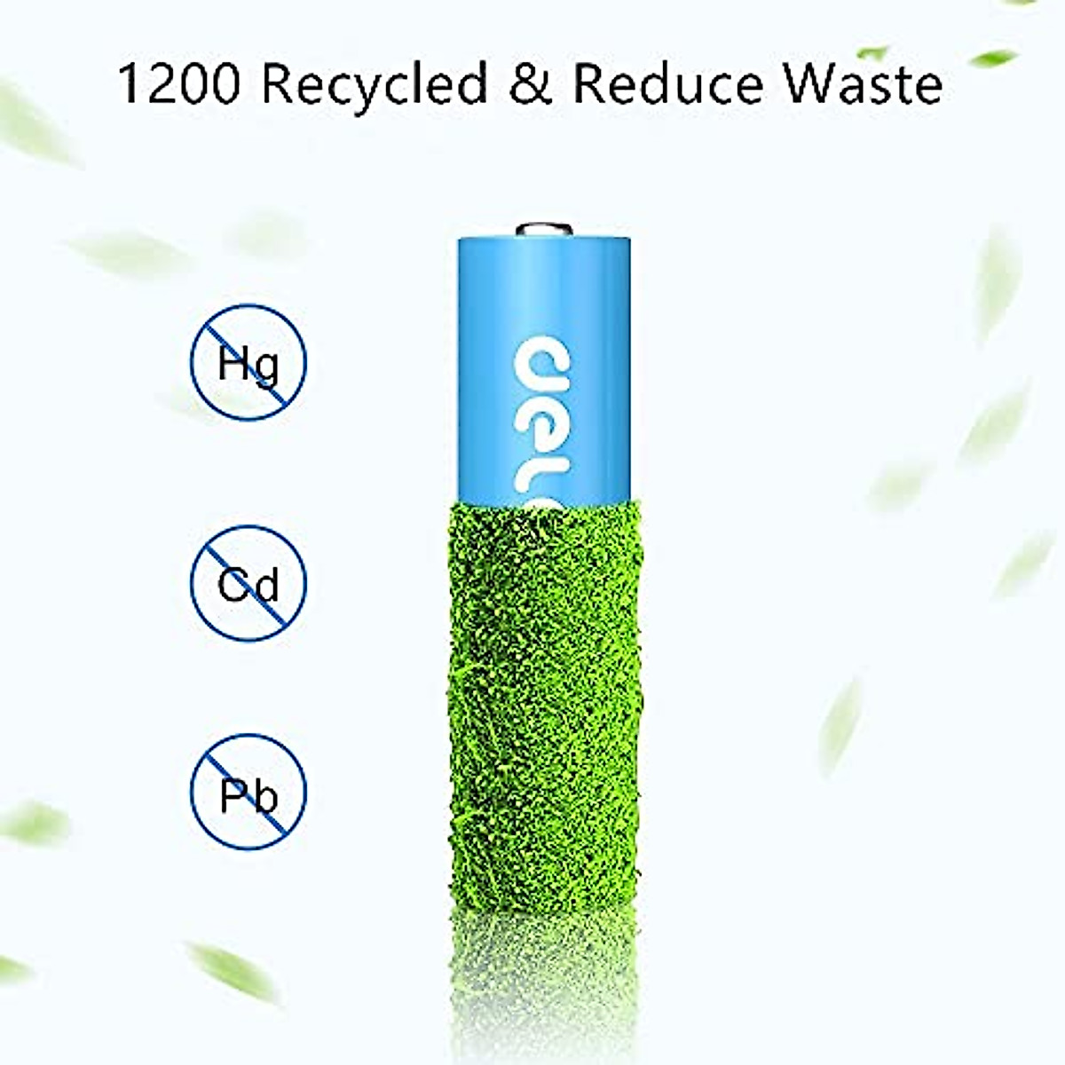 Deleepow AAA Rechargeable Batteries NiMH, 1100mAh High Capacity Pre-Charged Triple A Battery, 1.2V Low Self Discharge, Pack of 16