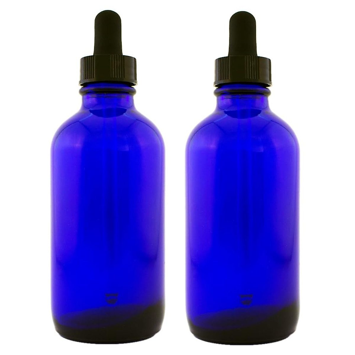 Cocktail Bitters Cobalt Blue Glass Dropper Bottle - Empty - 4 oz