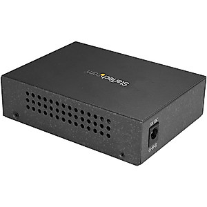 StarTech.com Singlemode (SM) SC Fiber Media Converter for 10/100/1000 Network - 10km - Gigabit Ethernet - 1310nm - w/Auto Negotiation, TAA (MCMGBSCSM10)