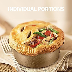 Air Fryer Mini Pie Pan Tart Tins, Jumbo Muffin Cupcake Pan 4 Inch Air Fryer Hamburger Bun Mold, 3PCS Non-Stick Air Fryer Egg Baking Pan Individual Mini Cake Pans for Baking Air Fryer Accessories