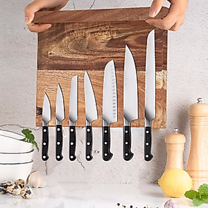 Magnetic Knife Holder Stand Including Strong Adhesive Tape, 4 Screws & Screw Driver, Strong Magnetic Knife Rack for Kitchen Organizing, Magnetic Strip Self Adhesive