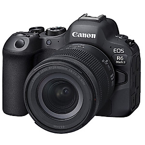 Canon EOS R6 Mark II Mirrorless Digital Camera with RF 24-105mm f/4-7.1 STM Lens + 128GB Memory + Case + Tripod + Filters (38pc Bundle)