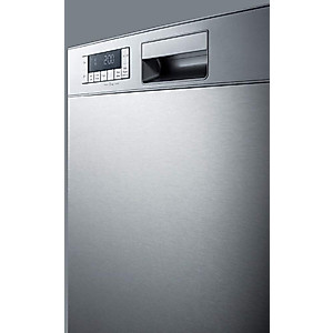 Summit DW2435SS 24"" Built-In Dishwasher with 12 Place Settings Energy Star Certified in Stainless Steel