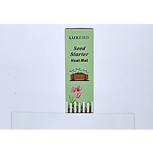 LUXBIRD 2 Pack Seedling Heating Mat for Seed Starting, 10”x 20.75” Durable Waterproof Warm Hydroponic Heating Pad for Indoor Plants Germination, IP67, MET Standard