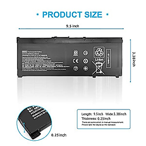 SR04XL SR03XL 917724-855 Battery for HP Omen 15 15-dc0xxx 15-dc1xxx 15-ce0xx 15-cb0xx Series 15-ce198wm 15-ce019dx 15-ce020a 15t-cb2000 15-dc0051nr 15-dc0020nr 15-dc1088nr 15-cb041nr 15-cx0056wm