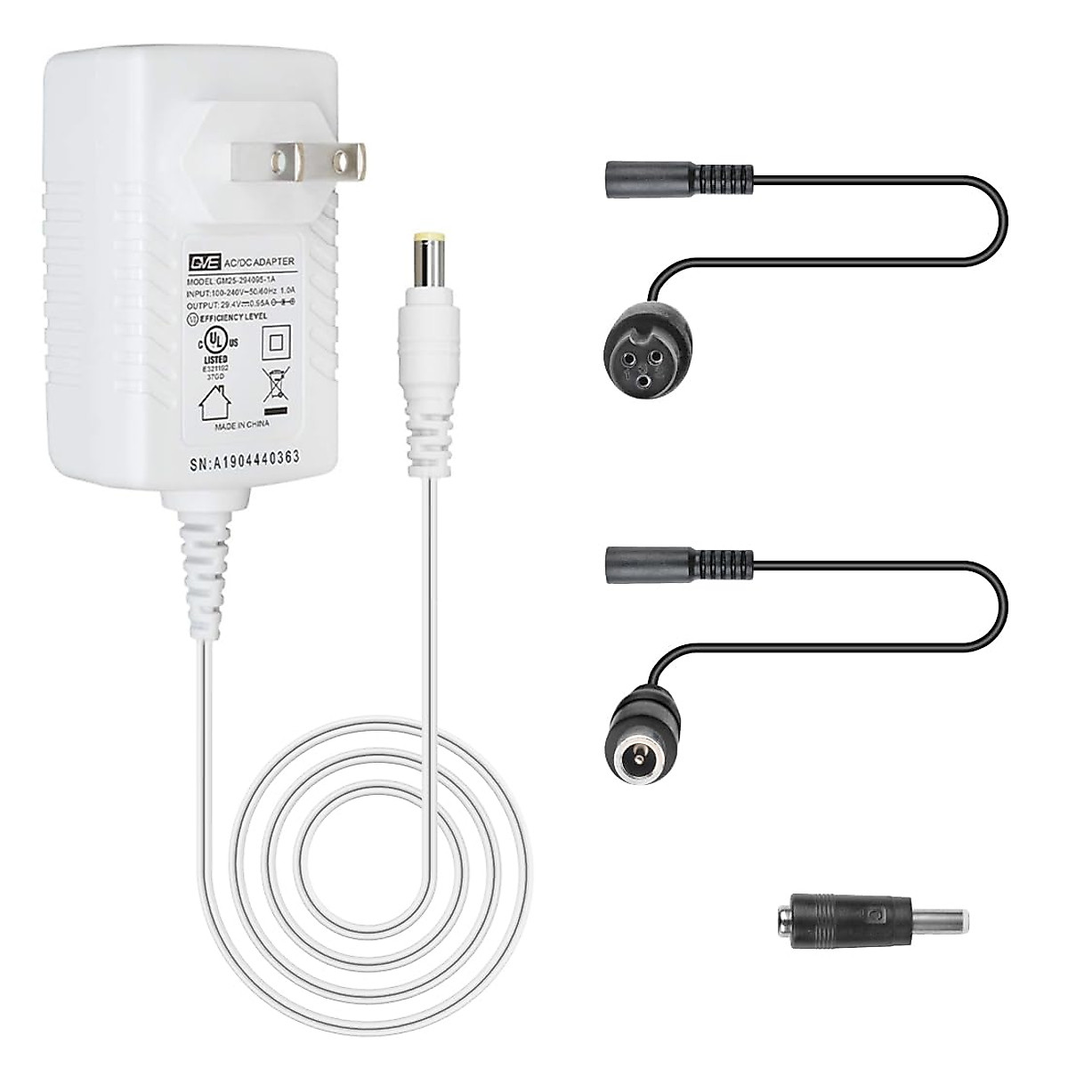 TalentCell AC/DC 24V Lithium ion Battery Charger for 7S 29.4/29.2/28.8V Rechargeable Li-ion Battery Pack