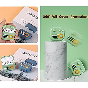 KAIJIA Cute Case for 2021 Apple AirPods 3rd Gen (Latest Model) with Keychain,Funny 3D Cartoon Retro Radio Designed,Shockproof Silicone Protective Cover for Kids Girl Women Boy Teens Men