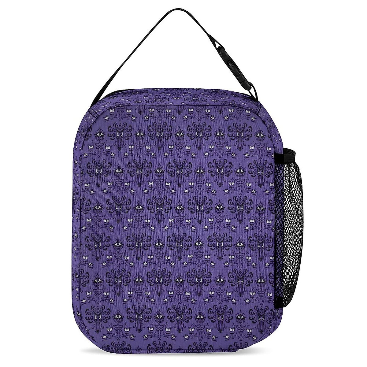 Sazkuyra Halloween Haunted House Haunted Lunch Mansion Lunch Bag Neoprene Carrying Insulation Cooler Cartoon Lunch Bags Bento Tote Hot Food Bag for Beach Lunch Box