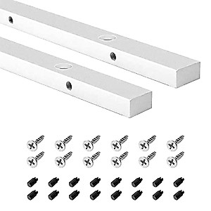 POWERTEC 71519-P2 24" Miter Bar for any Standard 3/4" x 3/8" Miter Slot, Crosscut Sled for Table Saw, Router Table, Band Saw, 2PK