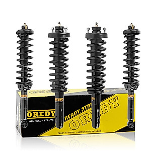 OREDY 4 pcs Front Rear Struts w/Coil Spring Suspension Kit Replacement for 1997-2001 Honda CR-V -171583 171325