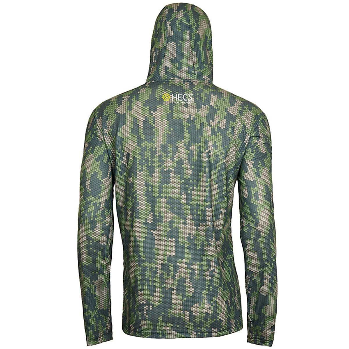 HECS Hunting HECStyle Stealth Screen Hoodie with Face Mask Deer Turkey & Big Game Hunting Accessories & Gear Unisex-Medium Green