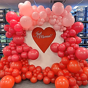 140Pcs Pastel Pink Balloons Baby Pink Balloon Garland Arch Kit 5/10/12/18 Inch Latex Pink Balloons Different Sizes as Gender Reveal Baby Shower Birthday Wedding Valentine's Day Party Decorations